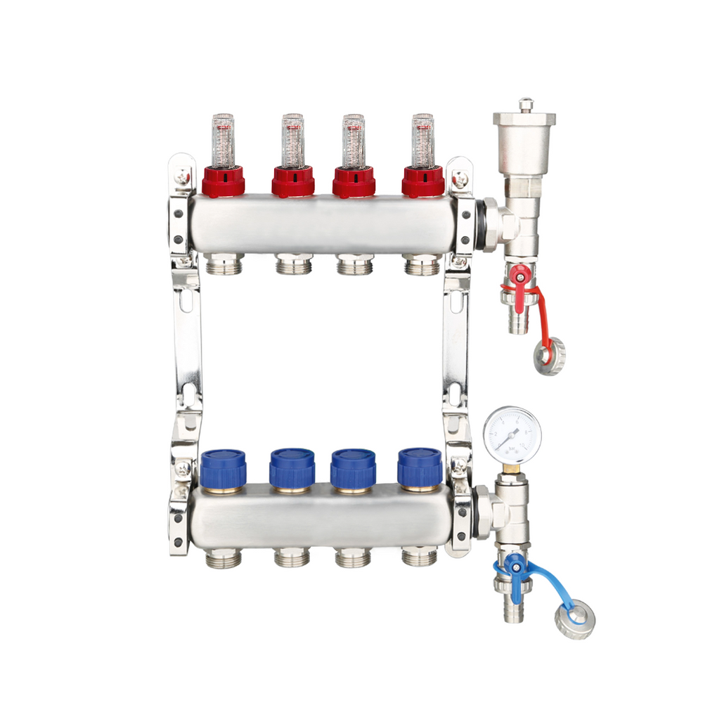 UFH Manifolds (Includes Ball Valves & Euroconus) - Stainless Steel