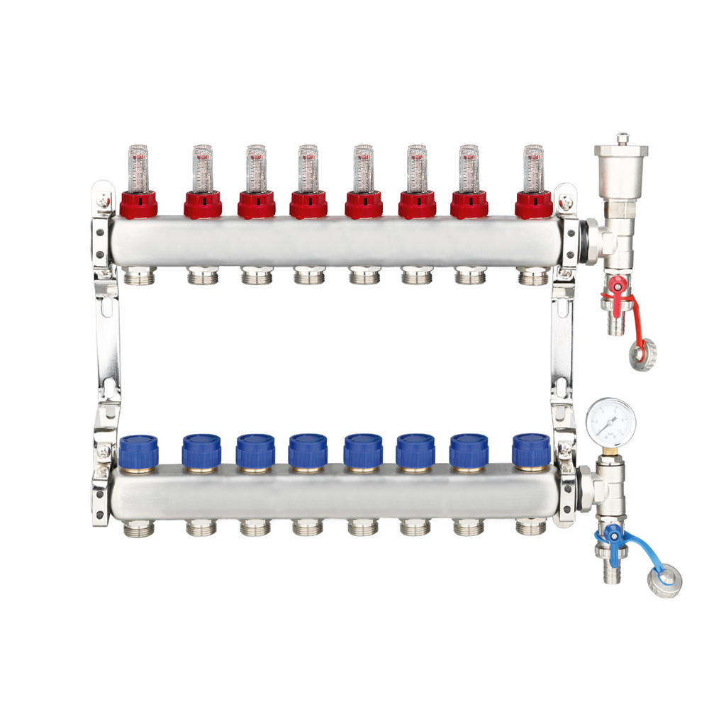 UFH Manifolds (Includes Ball Valves & Euroconus) - Stainless Steel